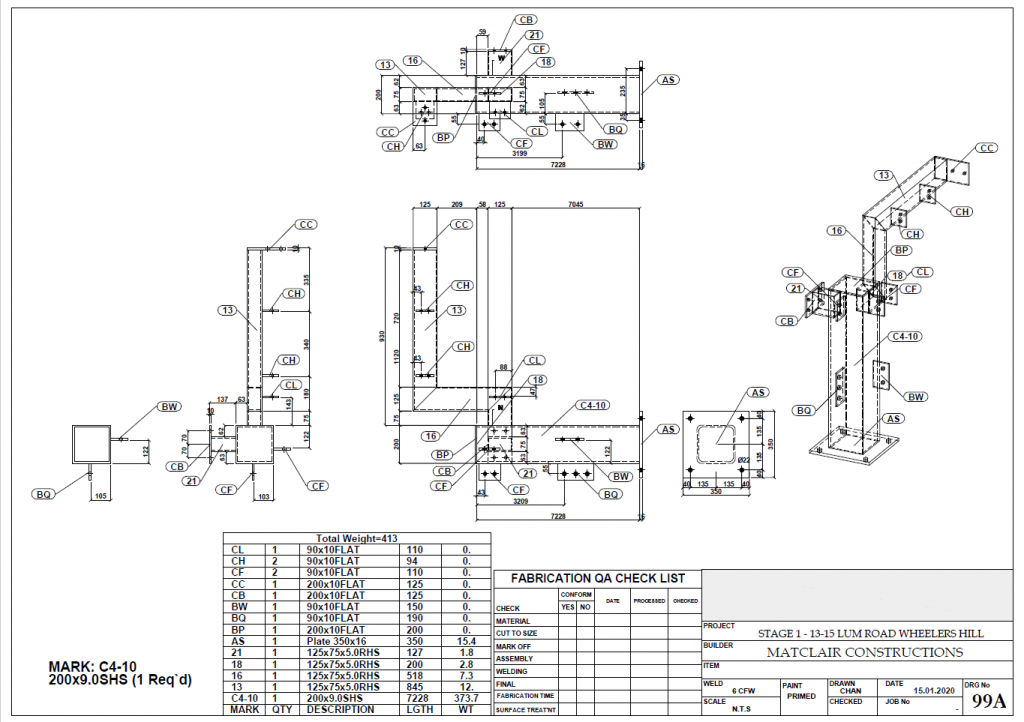 Shop Drawings - CK Design & Detailing